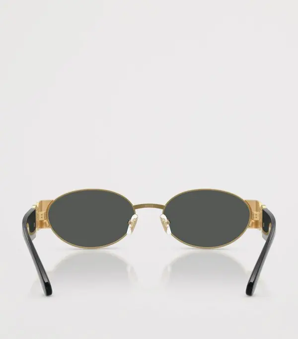 Versace Steel Oval Sunglasses