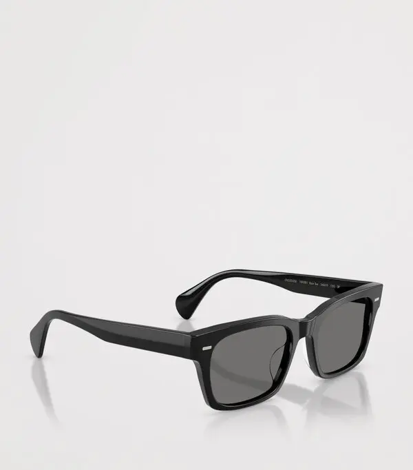 Oliver Spencer Ryce Rectangle Sunglasses - Black