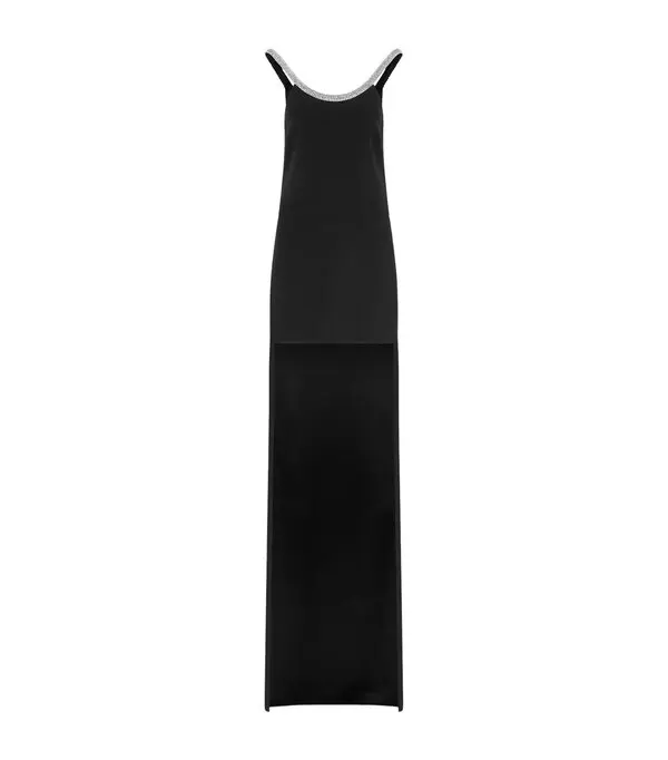 TOM FORD Satin Embellished Maxi Dress