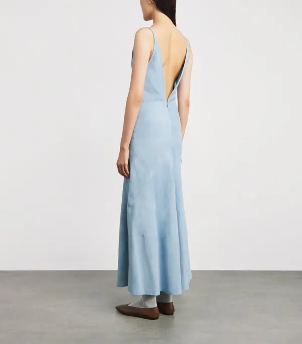 Gabriela Hearst Suede Brigita Midi Dress