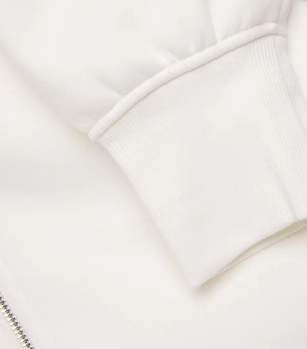 Max Mara Cotton-silk-blend Zip-up Sweatshirt