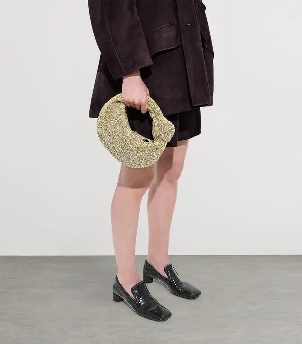 Bottega Veneta Raffia Jodie Shoulder Bag