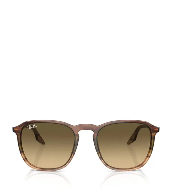 Ray-ban Acetate Square Frame Sunglasses - Brown