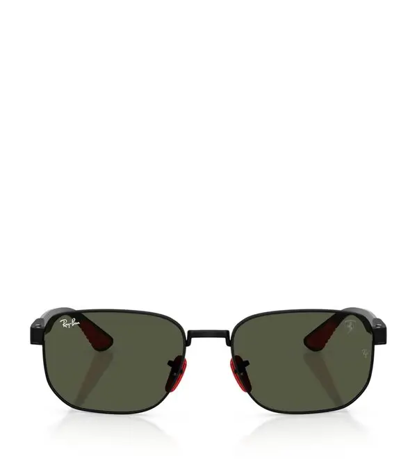 Ray-ban Scuderia Ferrari Square Frame Sunglasses - Black