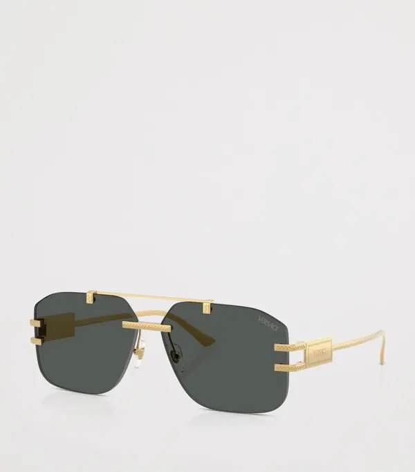 Versace Irregular Square Sunglasses