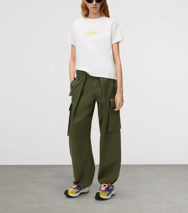 Loewe Embroidered Logo T-shirt - White