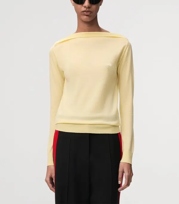 Loewe Stretch-wool Boat-neck Sweater