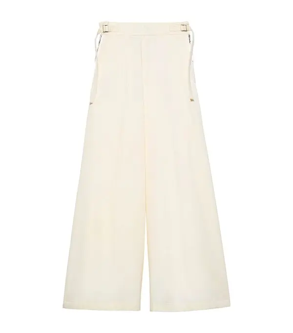 Max & Co. Cotton Pleated Wide-leg Trousers