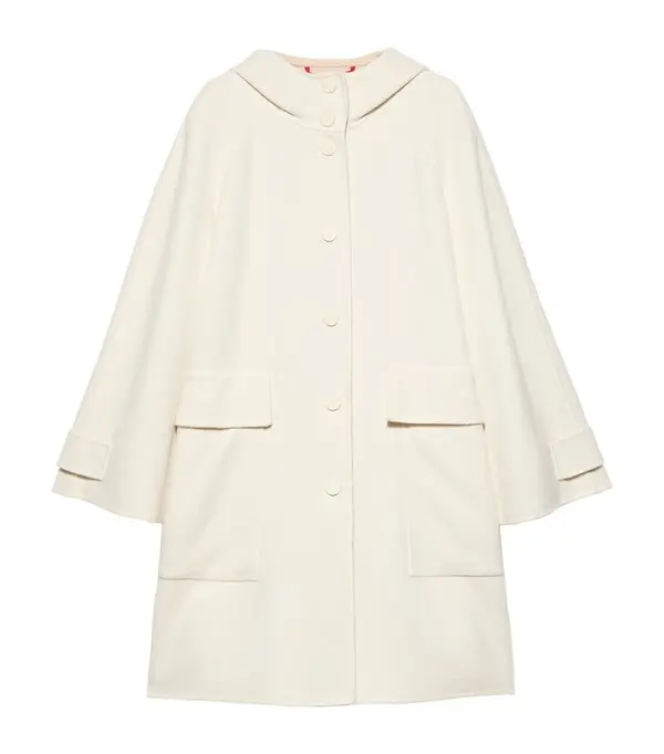 Max & Co. Wool Blend Hooded Cape Coat