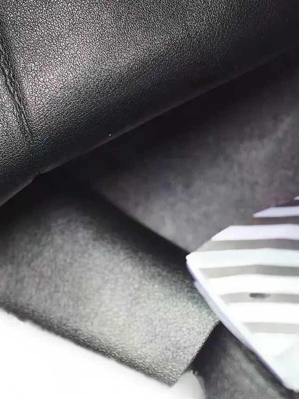 Off-White Leather Graphic Print Tote Bag