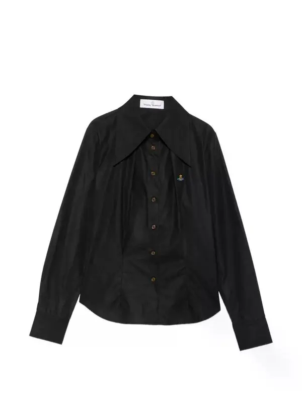 VIVIENNE WESTWOOD Orb-embroidered Cotton Shirt