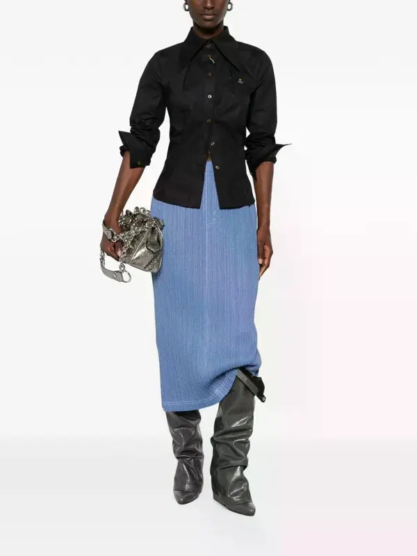 VIVIENNE WESTWOOD Orb-embroidered Cotton Shirt