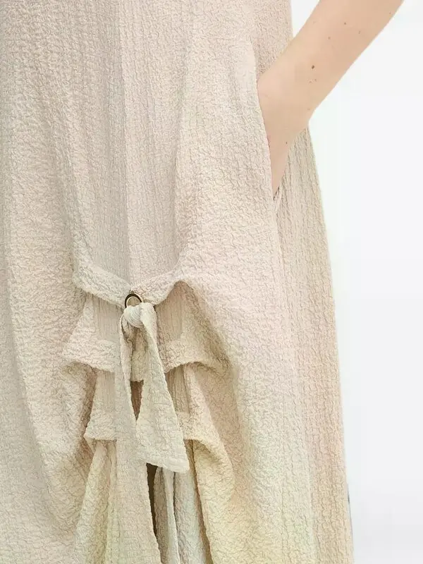 Joseph Ribkoff Crinkle-effect Ruffled Midi Dress