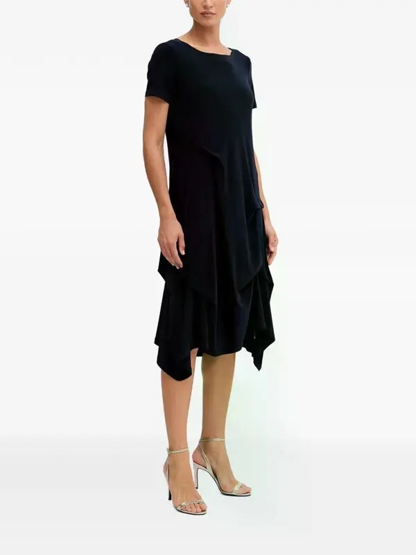 Joseph Ribkoff Asymmetric Hem Midi Dress