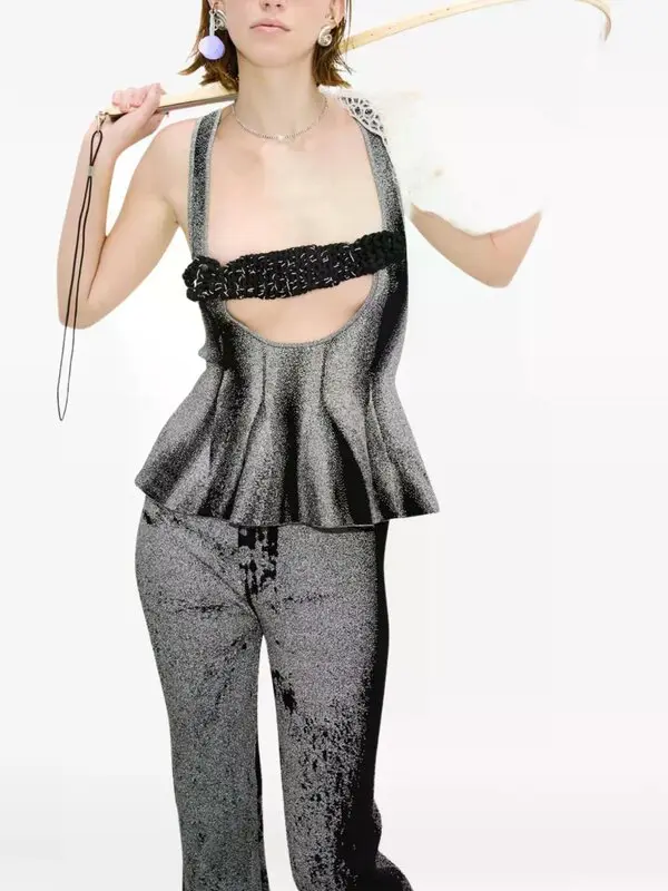 Ph5 Reflective Peplum Tank Top