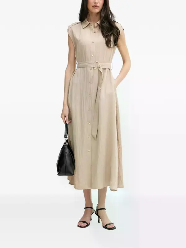 Joseph Ribkoff Belted Button-front Midi Dress