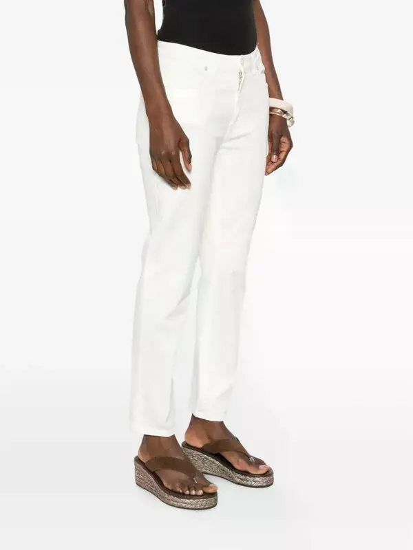 NINE:INTHE:MORNING Logo Patch Straight Leg Jeans