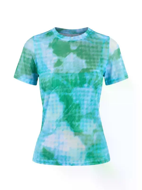 Ph5 Nori Floral-print Mesh T-shirt - Green