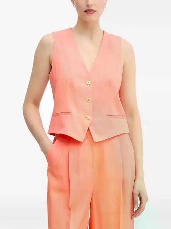 LOLA CASADEMUNT V-neck Button-up Waistcoat