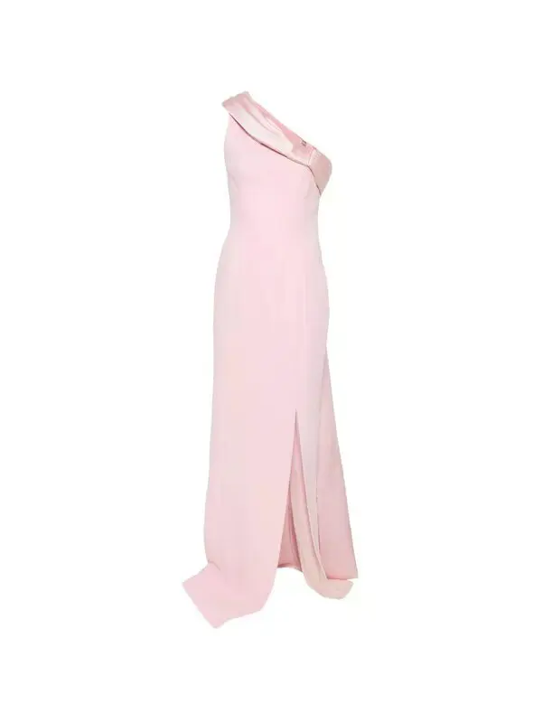 JEAN-LOUIS SABAJI Bow-detail Crepe Gown - Pink
