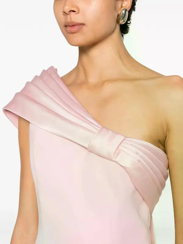 JEAN-LOUIS SABAJI Bow-detail Crepe Gown