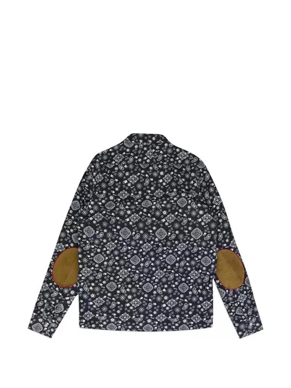 Rhude Bandana-print Elbow-patch Shirt