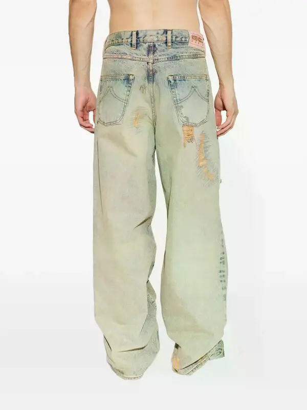 Kenzo Distressed Faded-effect Jeans