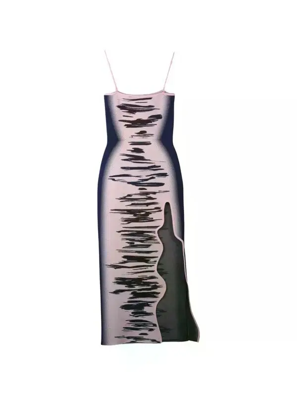 Ph5 Iris Wavy-slit Maxi Dress