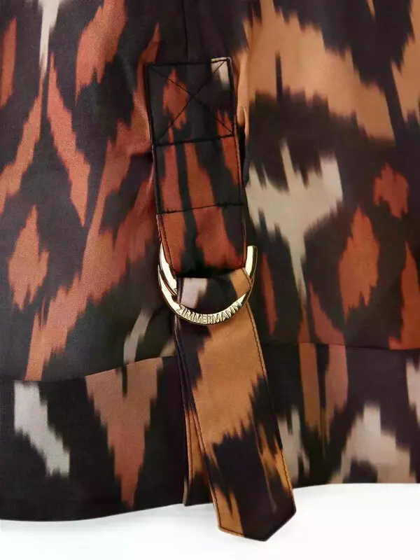 Zimmermann Ikat-print Silk Shorts