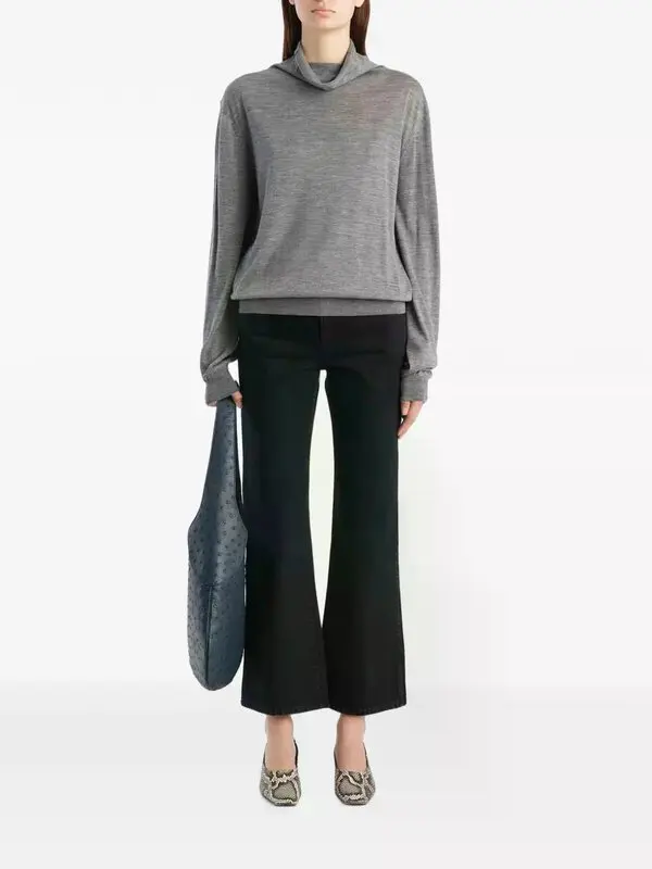 Khaite Flared-leg Cotton Jeans - Black