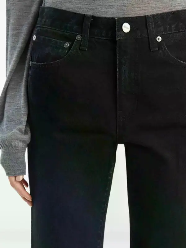 Khaite Flared-leg Cotton Jeans