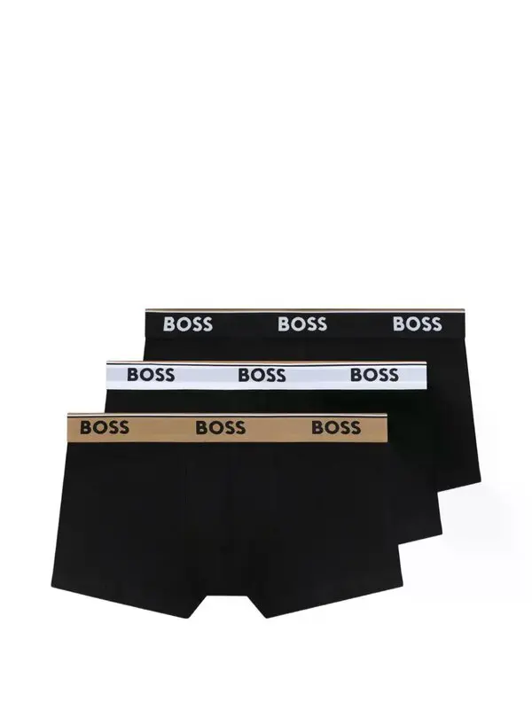 BOSS Logo-waistband Boxers - Black