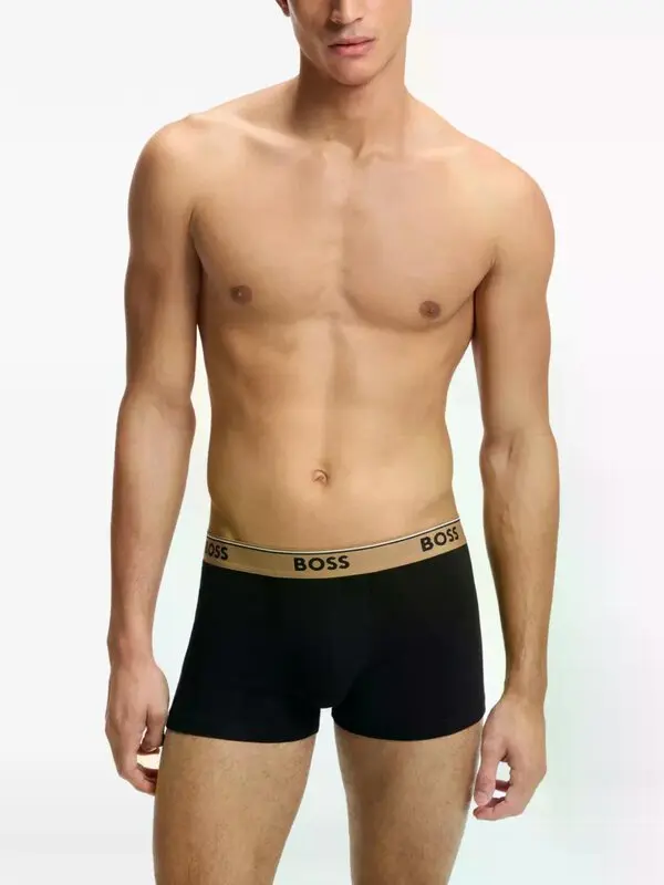 BOSS Logo-waistband Boxers - Black