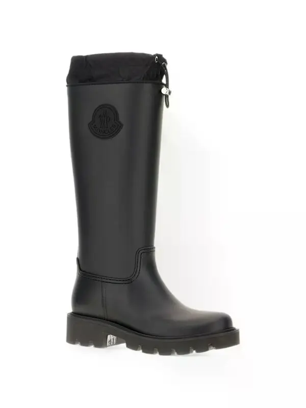Moncler Kickstream High Rain Boots - Black