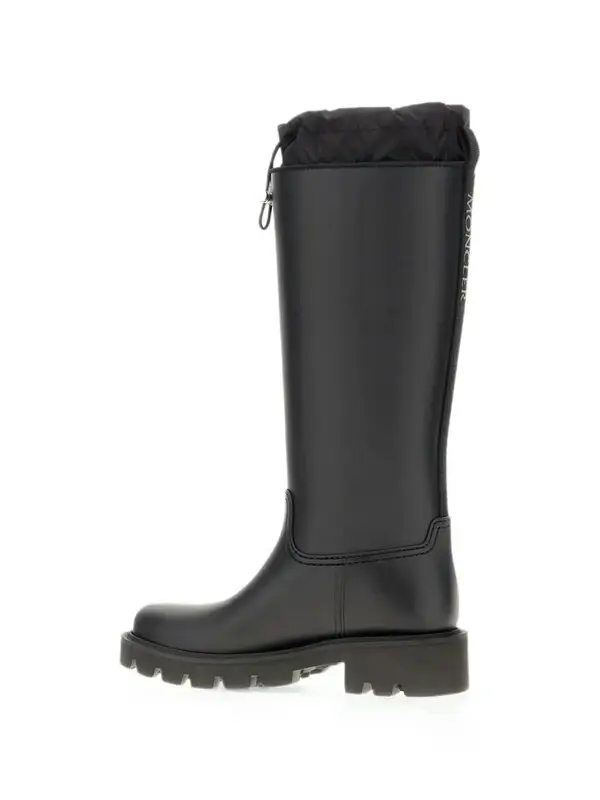 Moncler Kickstream High Rain Boots - Black