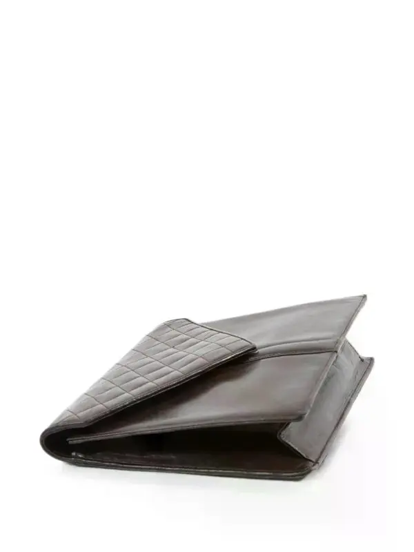 Saint Laurent 1980s Quilted Envelope Clutch Bag