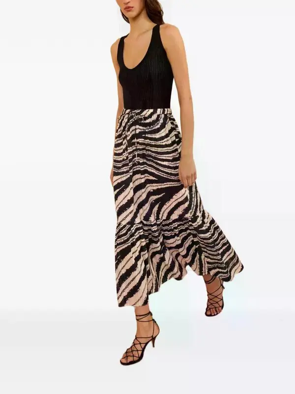 Ulla Johnson Olina Shibori-print Midi Skirt