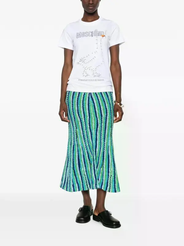 Moschino Short-sleeve Goose-print T-shirt