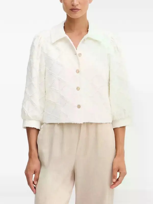 Joseph Ribkoff Textured Diamond-pattern Jacket