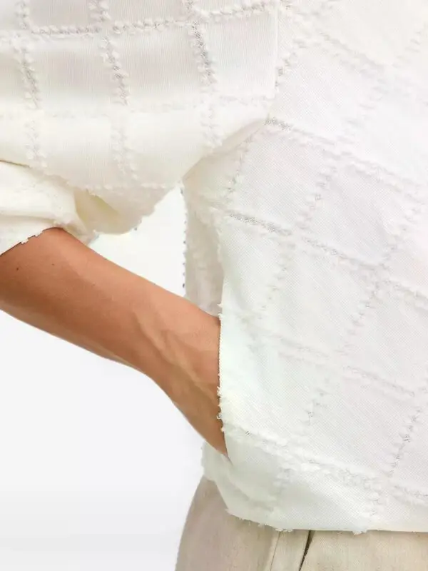 Joseph Ribkoff Textured Diamond-pattern Jacket