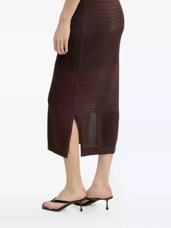 Joseph Ribkoff Perforated Knit Midi Dress
