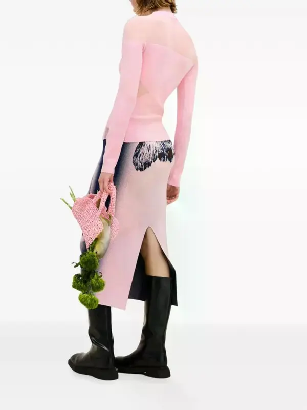Ph5 Sheer-panel Long-sleeve Sweater