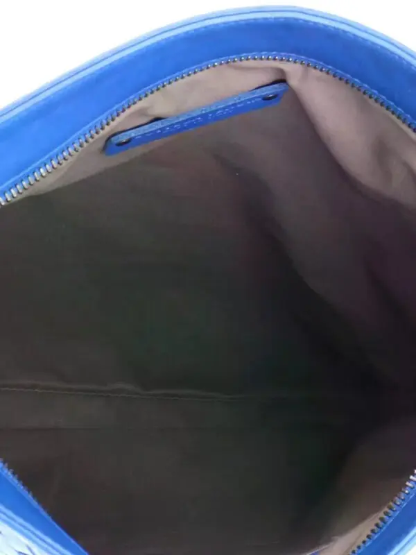 Bottega Veneta Intrecciato Nappa Medium Messenger Bag - Blue