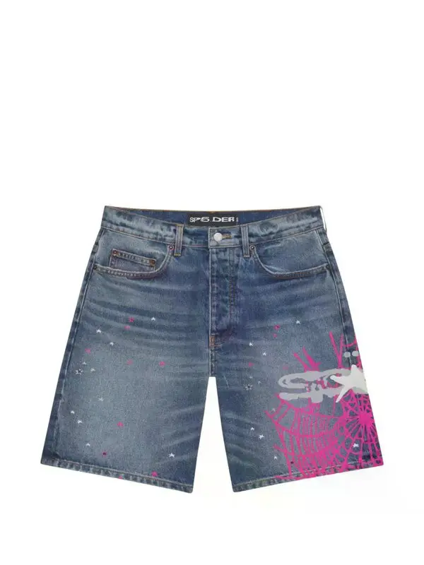SP5DER Heavy Web Denim Shorts