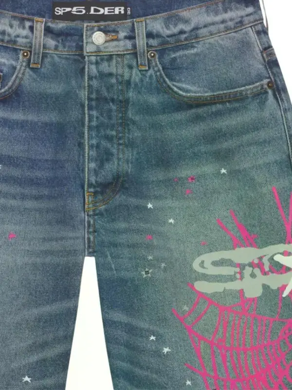 SP5DER Heavy Web Denim Shorts
