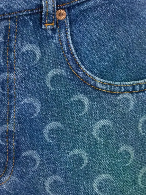 MARINE SERRE Moon-print Jeans