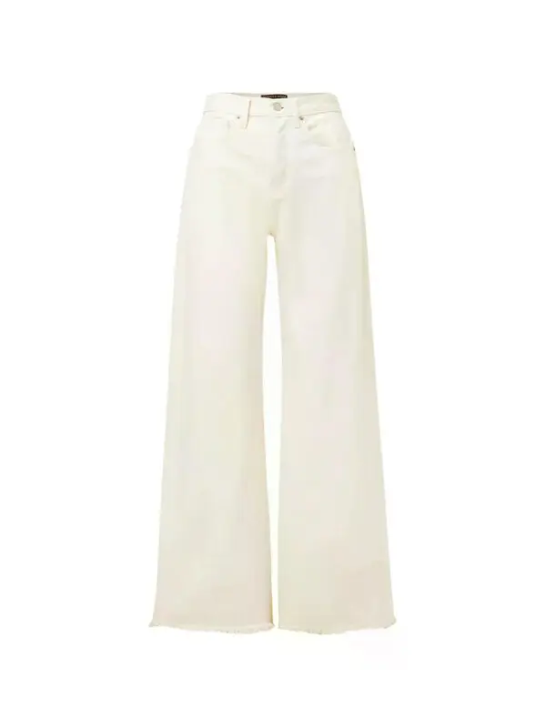 Veronica Beard Taylor Wide-leg Jeans - Neutrals