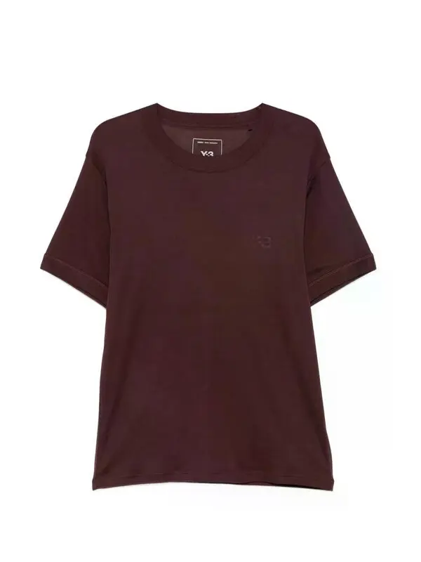 Y3 Logo-print Slim-fit T-shirt - Red