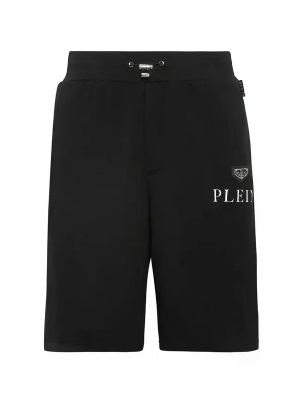 Philipp Plein Logo-plaque Drawstring Shorts