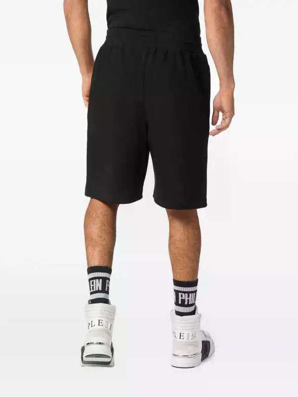 Philipp Plein Logo-plaque Drawstring Shorts